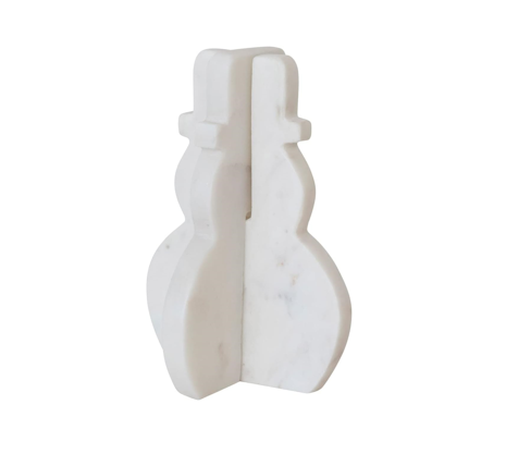 Interlocking Marble Snowman – Coastal Decor and Interior Design