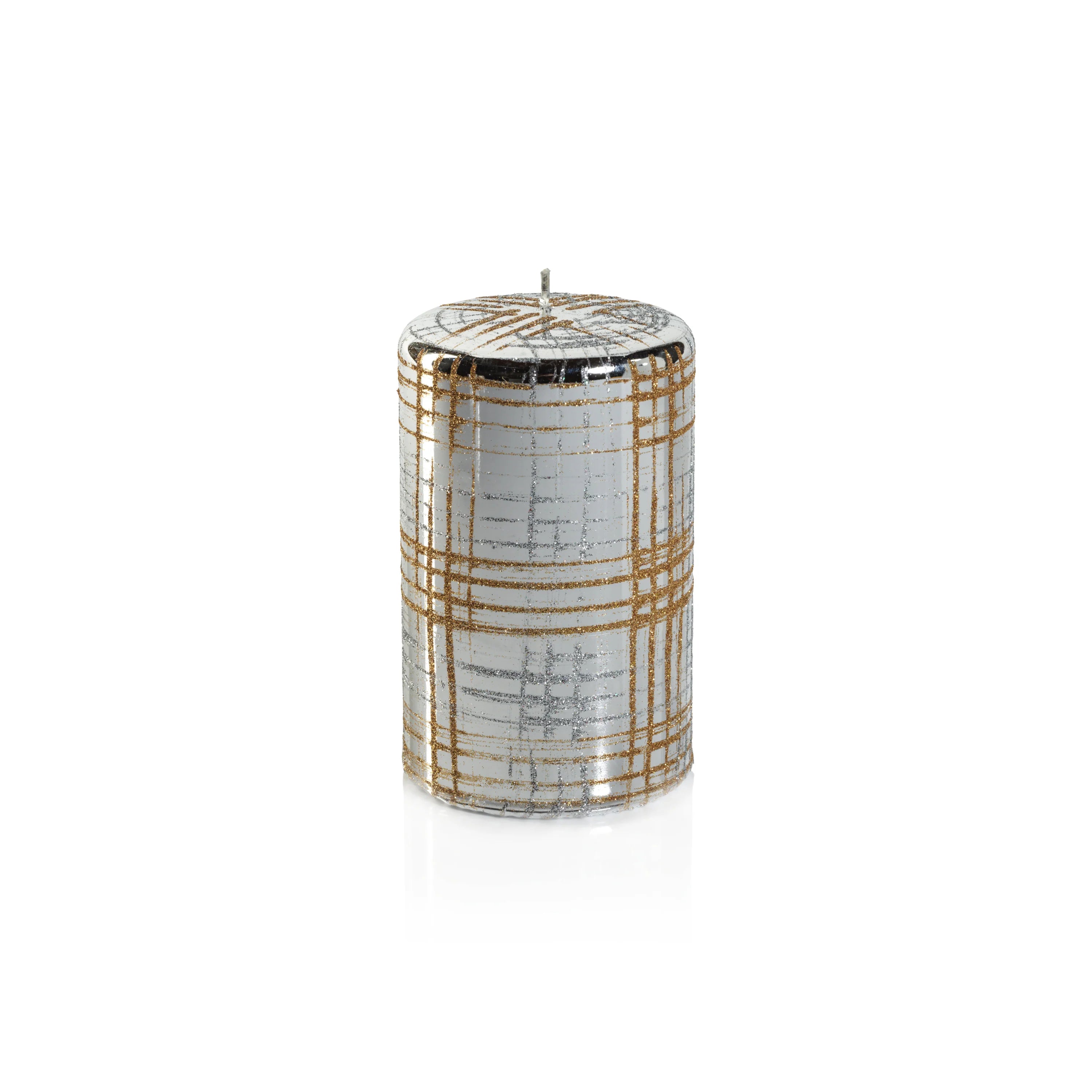 Candle: Metallic Pillar Candle-Silver/Gold – Coastal Decor and Interior ...
